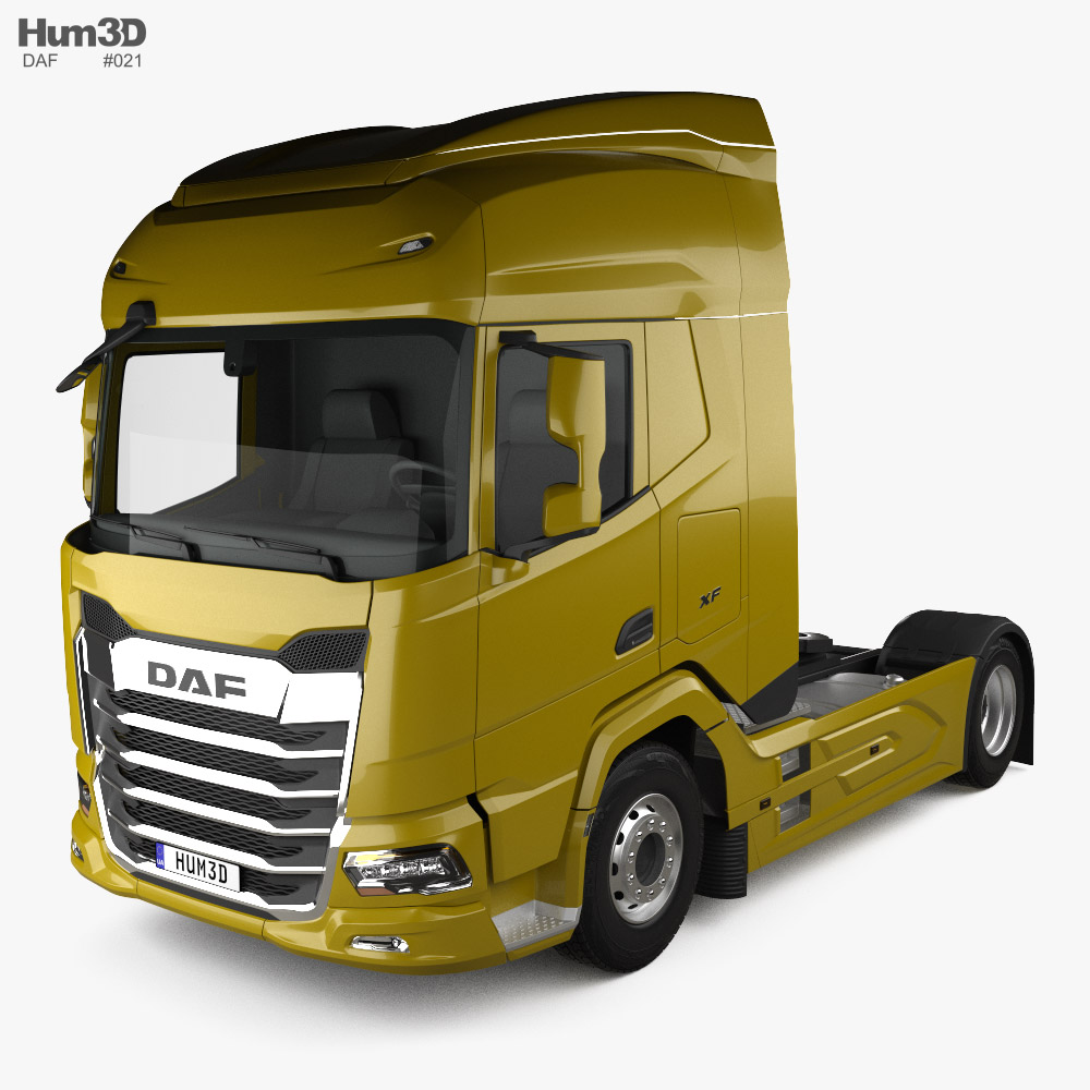 DAF XF 450 FT Tractor Truck 2-axle 2025 3D model - Download Truck on ...