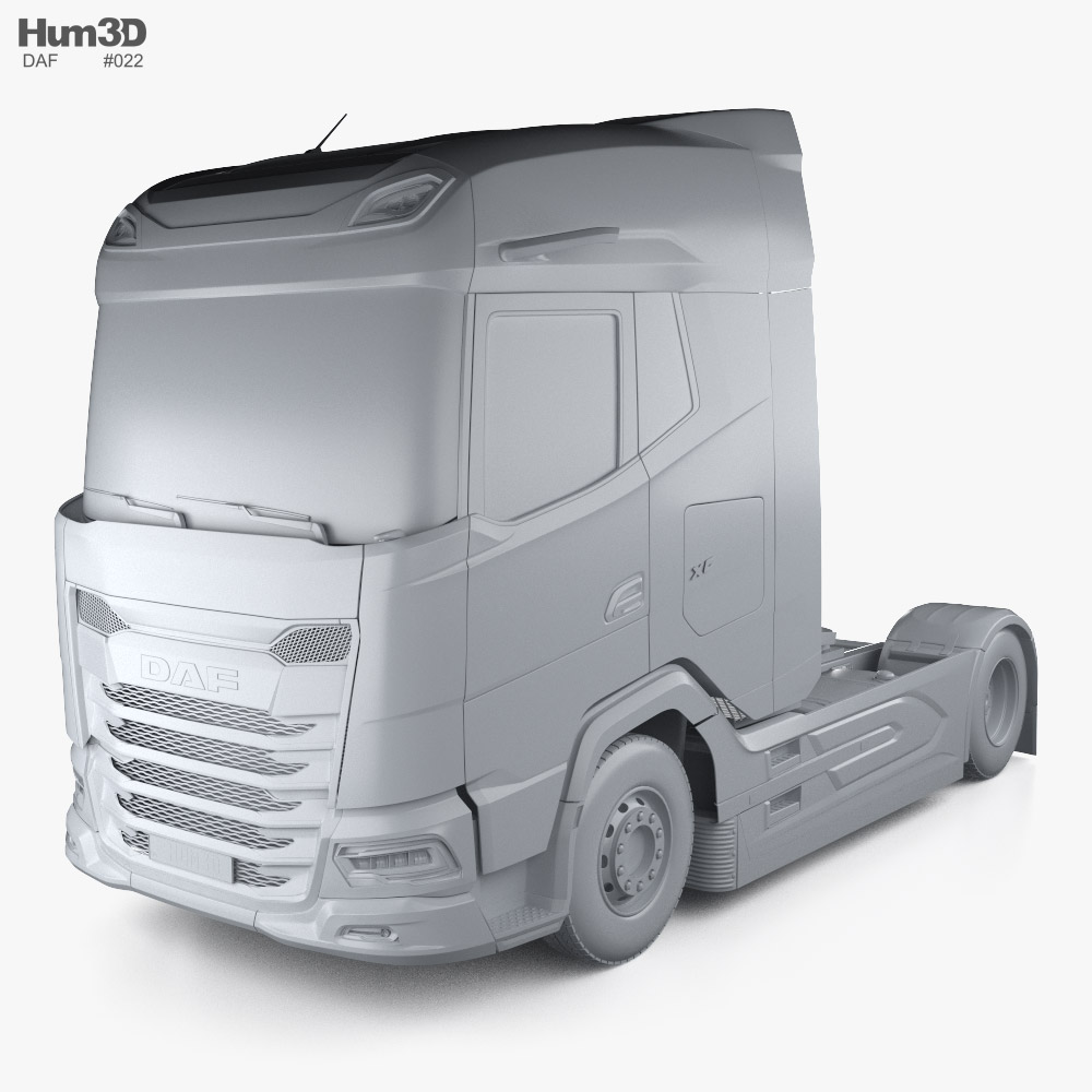 DAF XG FT Tractor Truck 2-axle 2024 3D model - Download Truck on ...