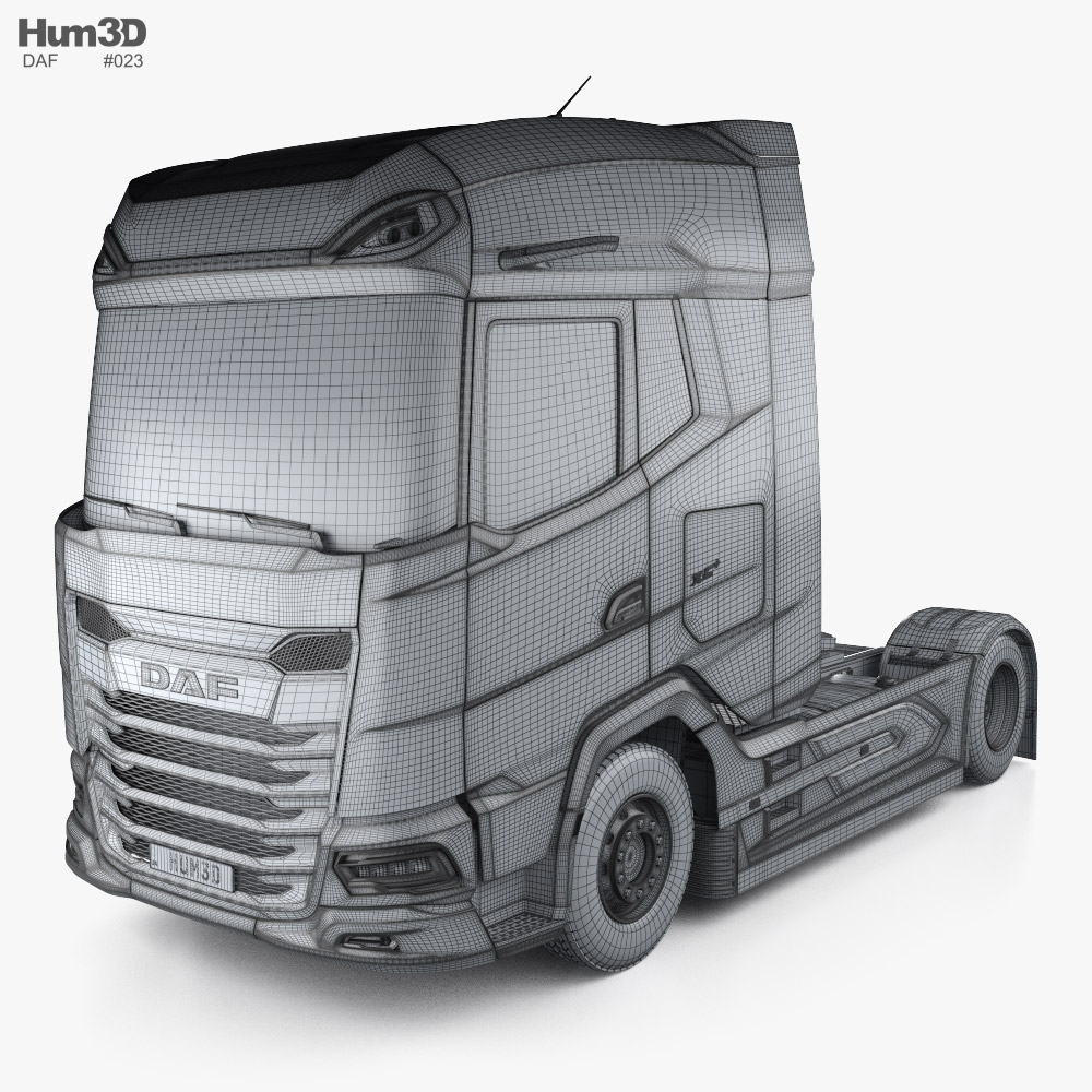 DAF XG Plus FTG Tractor Truck 2-axle 2025 3D model - Download Truck on ...