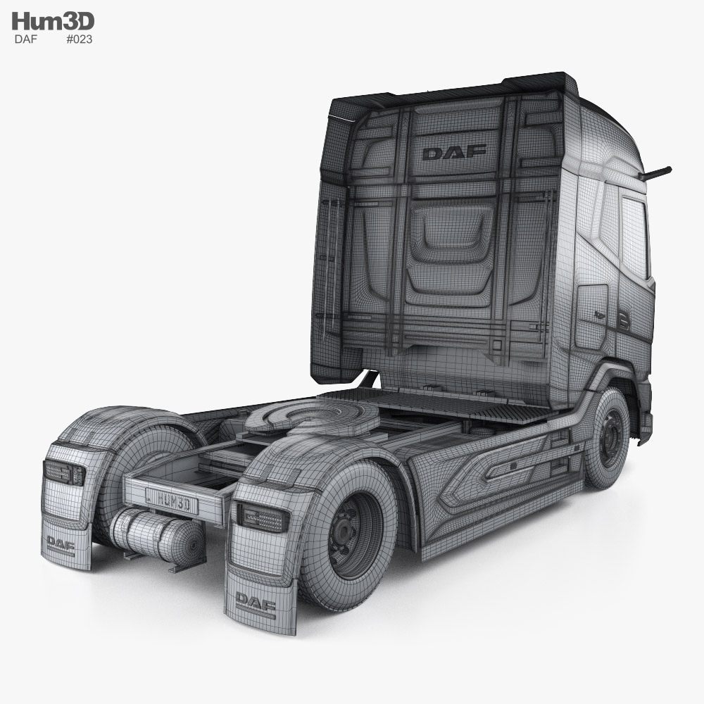 DAF XG Plus FTG Tractor Truck 2-axle 2025 3D model - Download Truck on ...