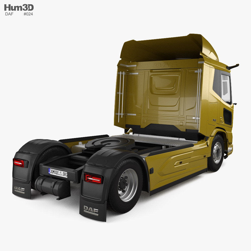 DAF XD FT Tractor Truck 2-axle 2024 3D model - Download Truck on ...