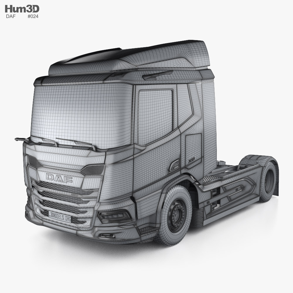 DAF XD FT Tractor Truck 2-axle 2024 3D model - Download Truck on ...