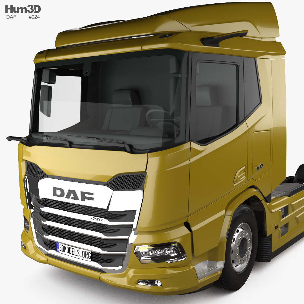 DAF XD FT Tractor Truck 2-axle 2024 3D model - Download Truck on ...