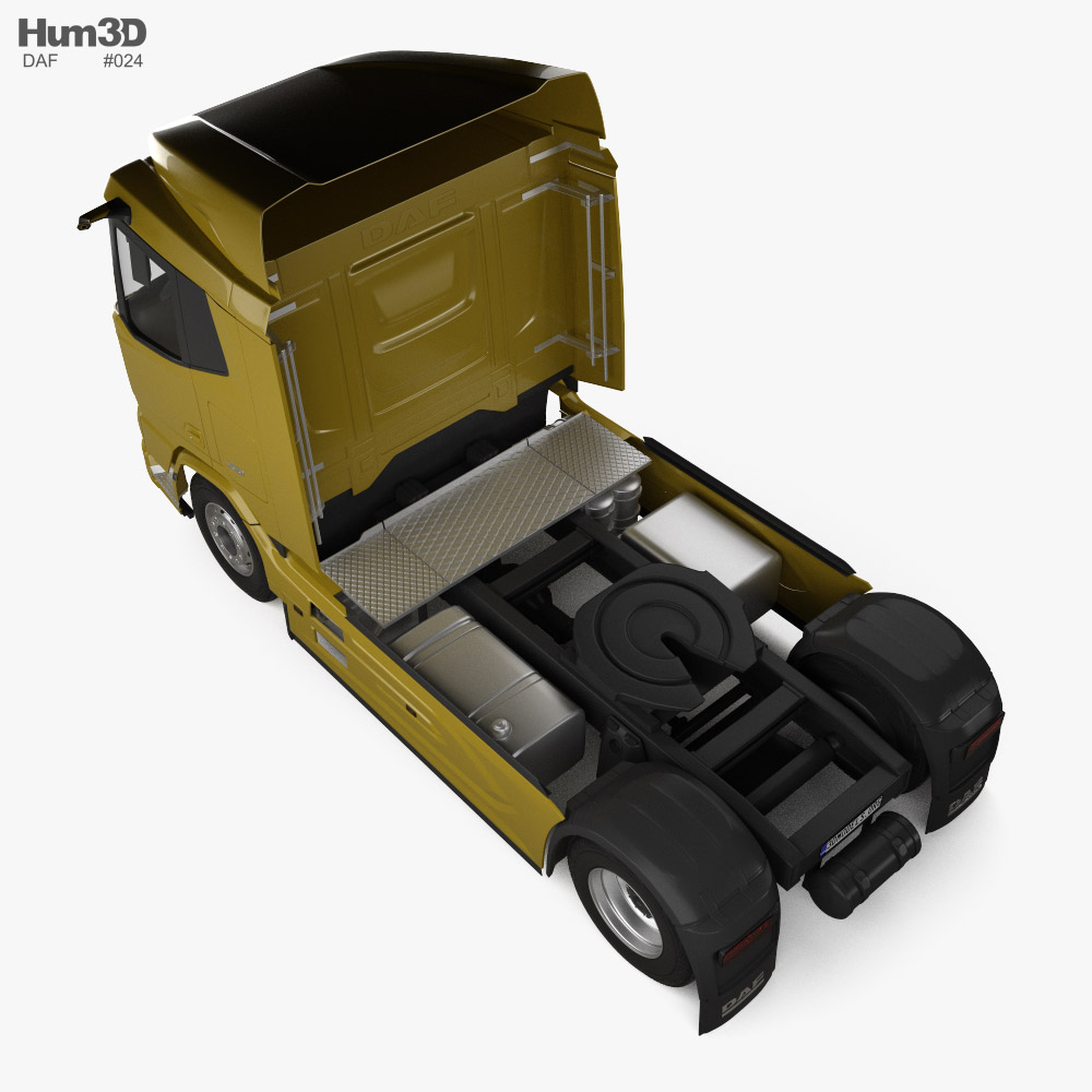 DAF XD FT Tractor Truck 2-axle 2024 3D model - Download Truck on ...