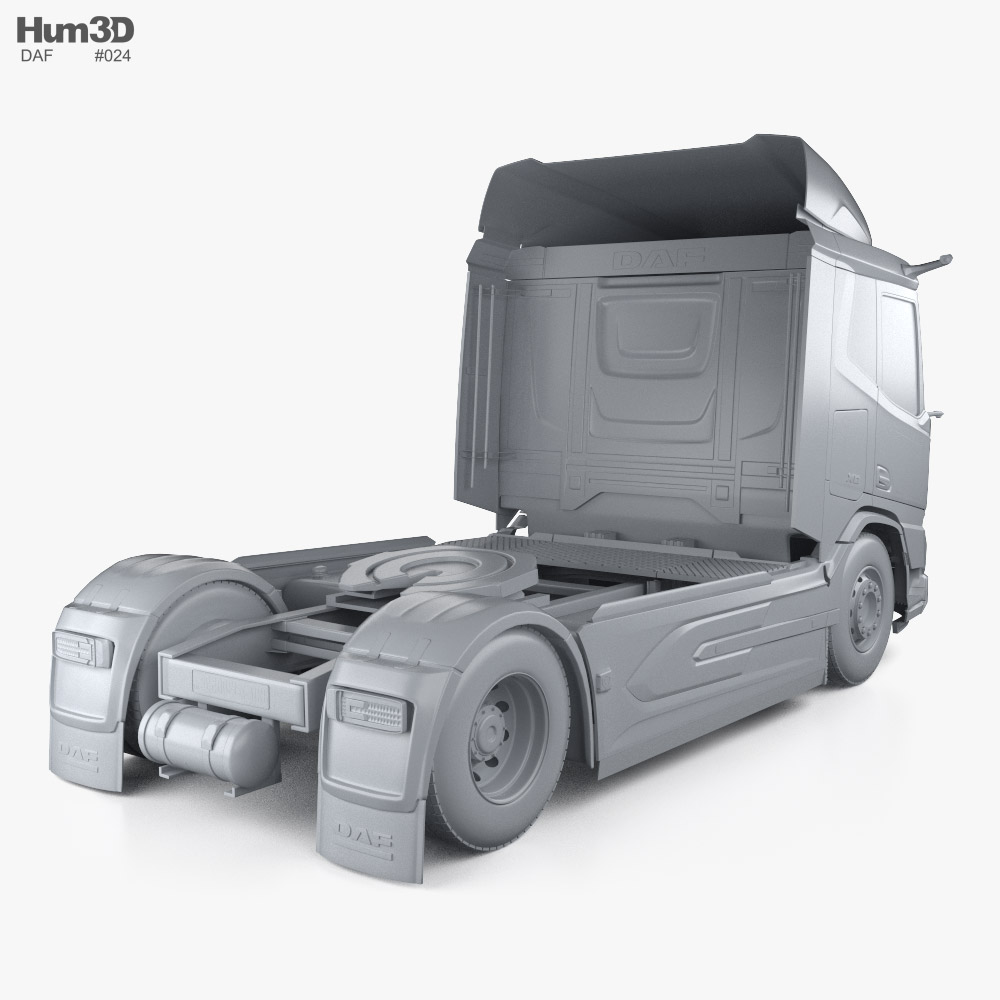 DAF XD FT Tractor Truck 2-axle 2024 3D model - Download Truck on ...