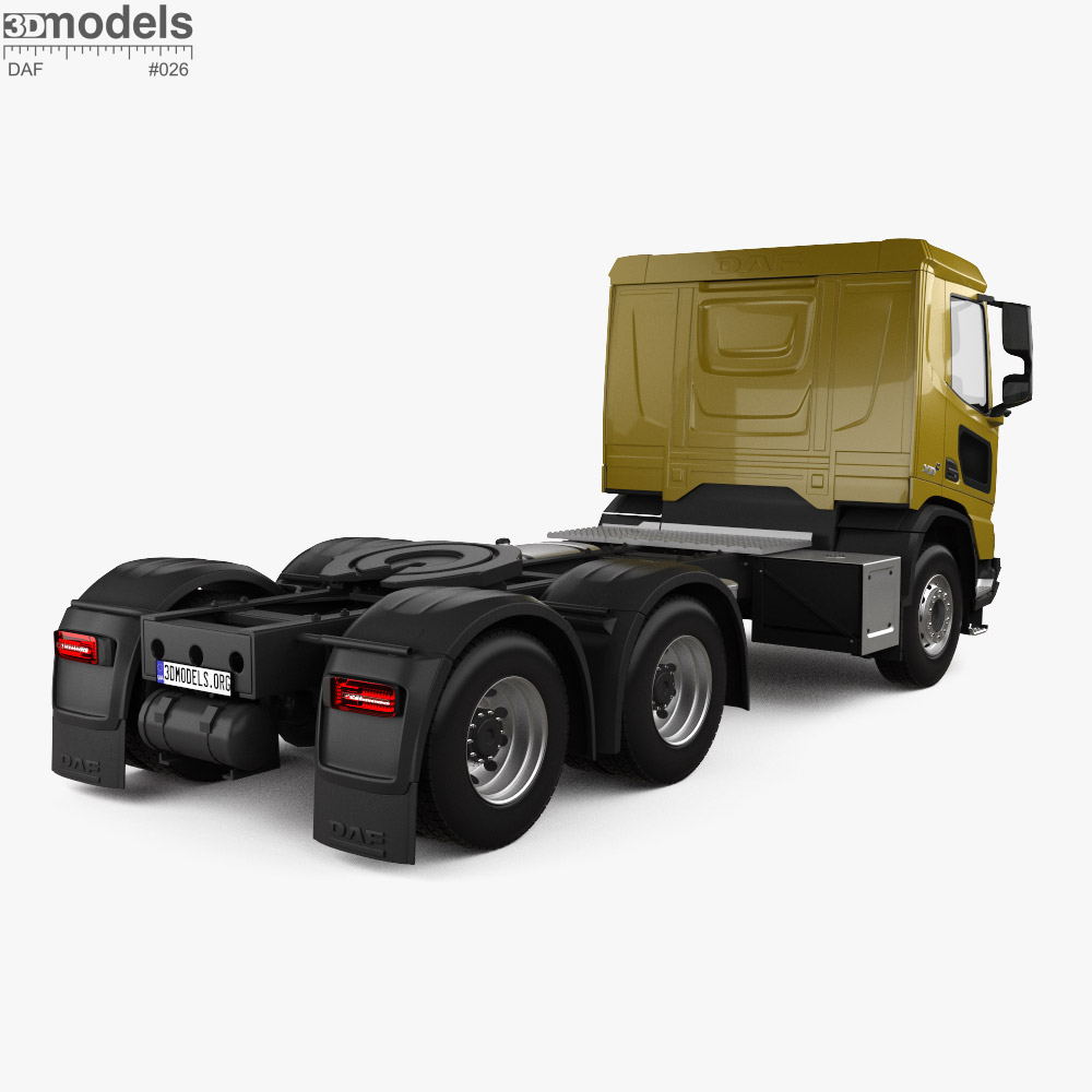 DAF XDC Tractor Truck 2025 3D model - Download Truck on 3DModels.org