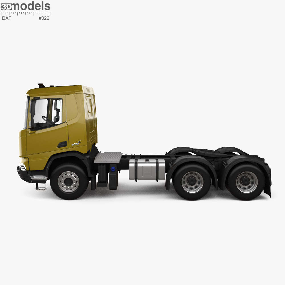 DAF XDC Tractor Truck 2025 3D model - Download Truck on 3DModels.org