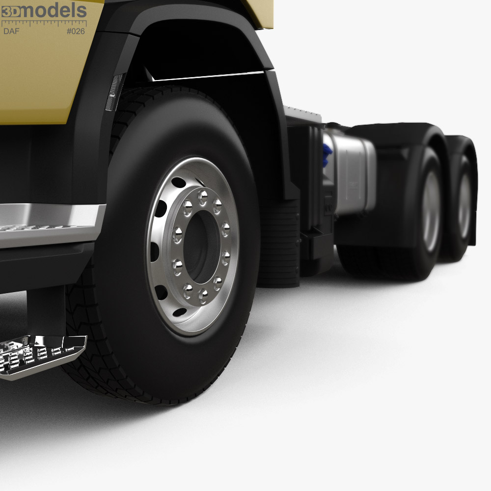 DAF XDC Tractor Truck 2025 3D model - Download Truck on 3DModels.org
