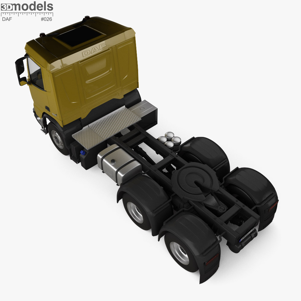 DAF XDC Tractor Truck 2025 3D model - Download Truck on 3DModels.org