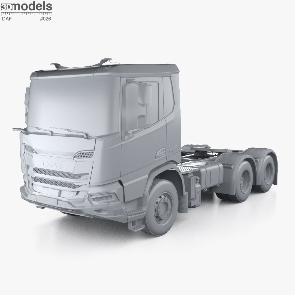 DAF XDC Tractor Truck 2025 3D model - Download Truck on 3DModels.org