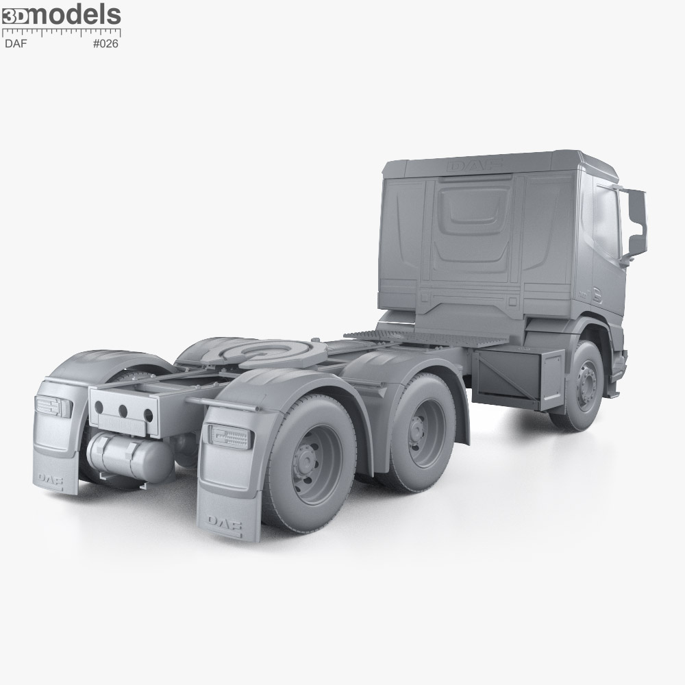 DAF XDC Tractor Truck 2025 3D model - Download Truck on 3DModels.org