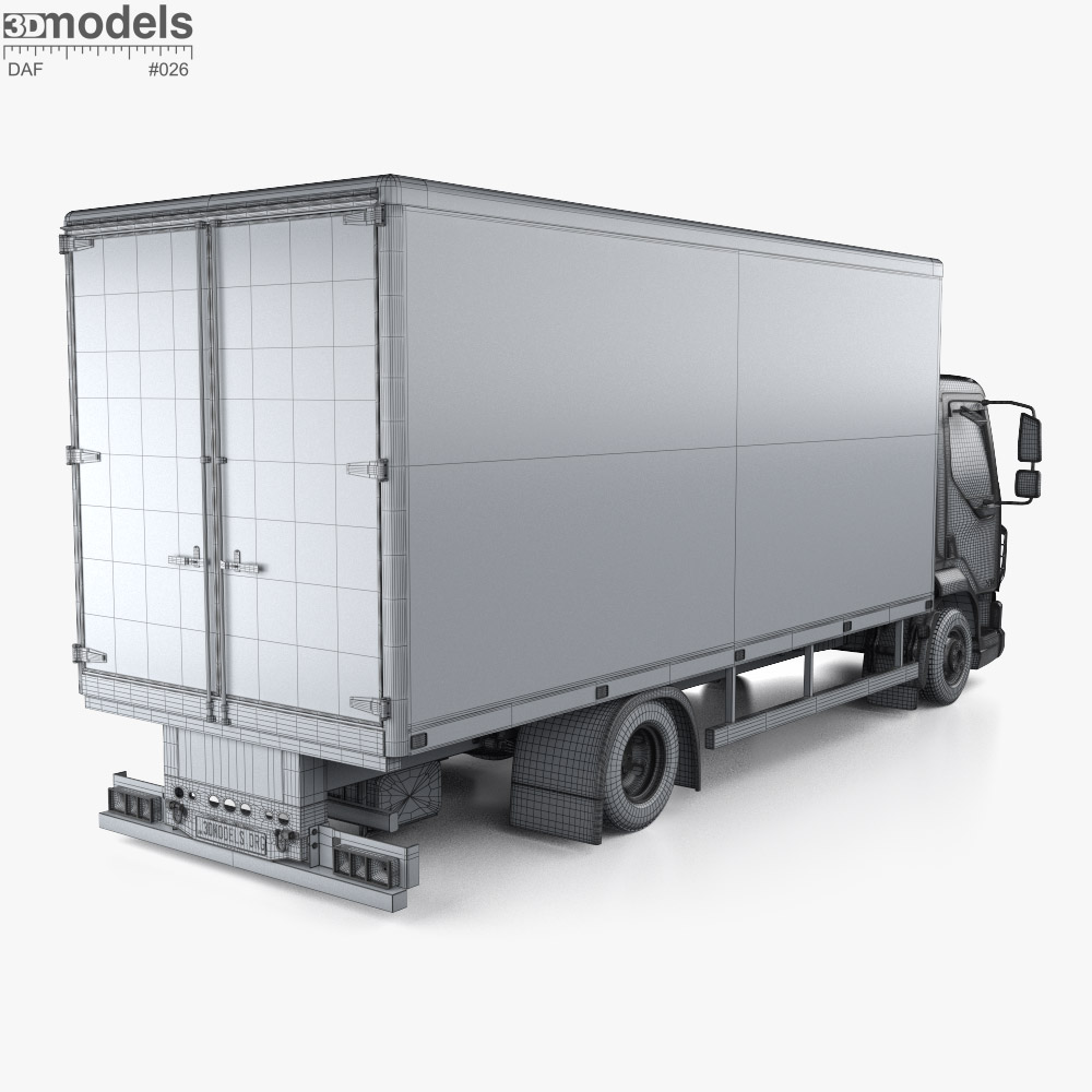 DAF XB Рефрижератор 2025 3D модель - Скачать Грузовики на 3DModels.org