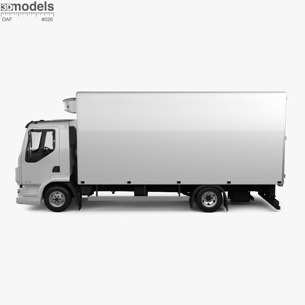 DAF XB Refrigerator Truck 2025 3D model - Download Truck on 3DModels.org