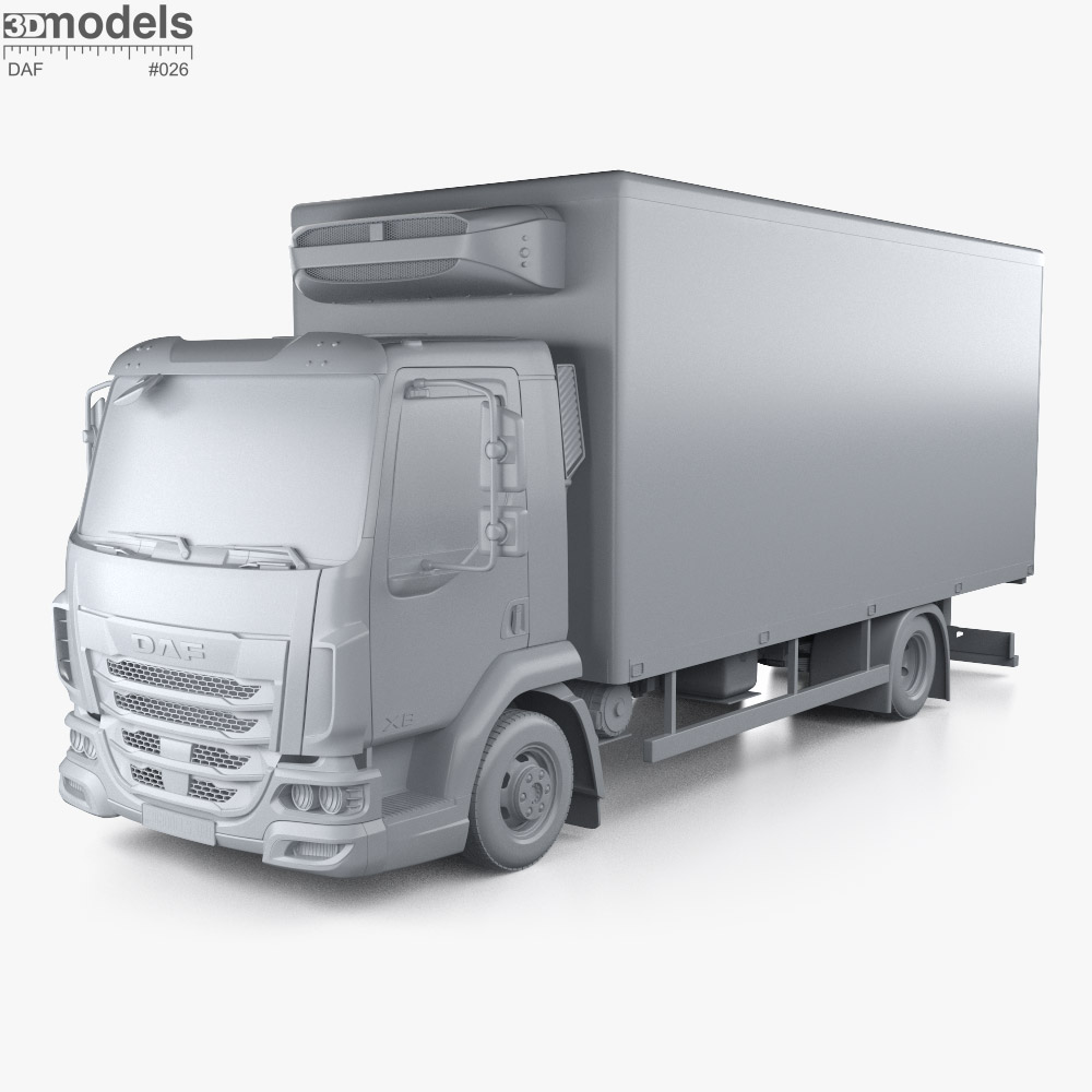 DAF XB Camión Frigorífico 2025 Modelo 3D - Descargar Camión on 3DModels.org