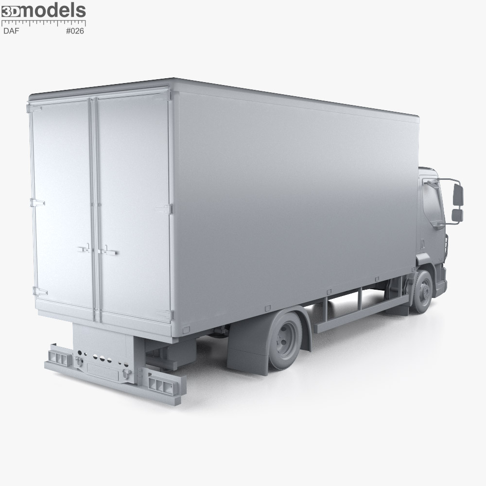 DAF XB Refrigerator Truck 2025 3D model - Download Truck on 3DModels.org