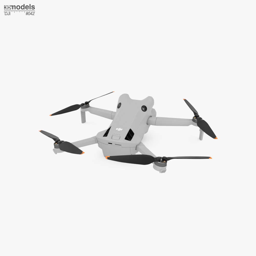DJI Mini 4 Pro 3D 모델 - 다운로드 카메라 드론 on 3DModels.org