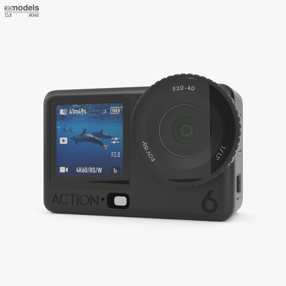 DJI Osmo Action 6 Camera 3D model - Download Photo camera on 3DModels.org