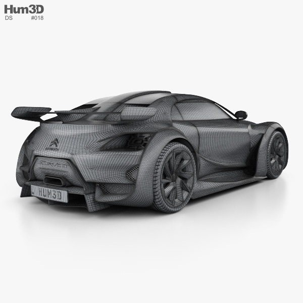 DS Survolt 2011 3D 모델 - 다운로드 Sports car on 3DModels.org