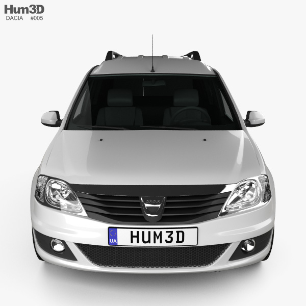 Dacia Logan Van 2013 3D model - Download Van on 3DModels.org