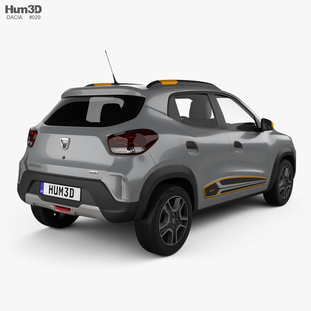 Dacia Spring Electric 2024 3D model - Download Hatchback on 3DModels.org