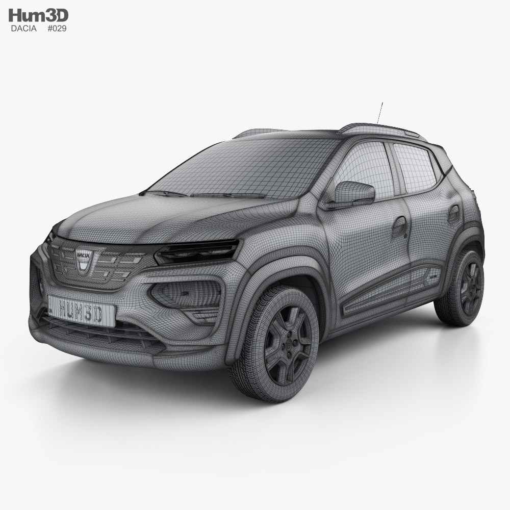 Dacia Spring Electric 2024 Modelo 3D - Descargar Hatchback activado ...