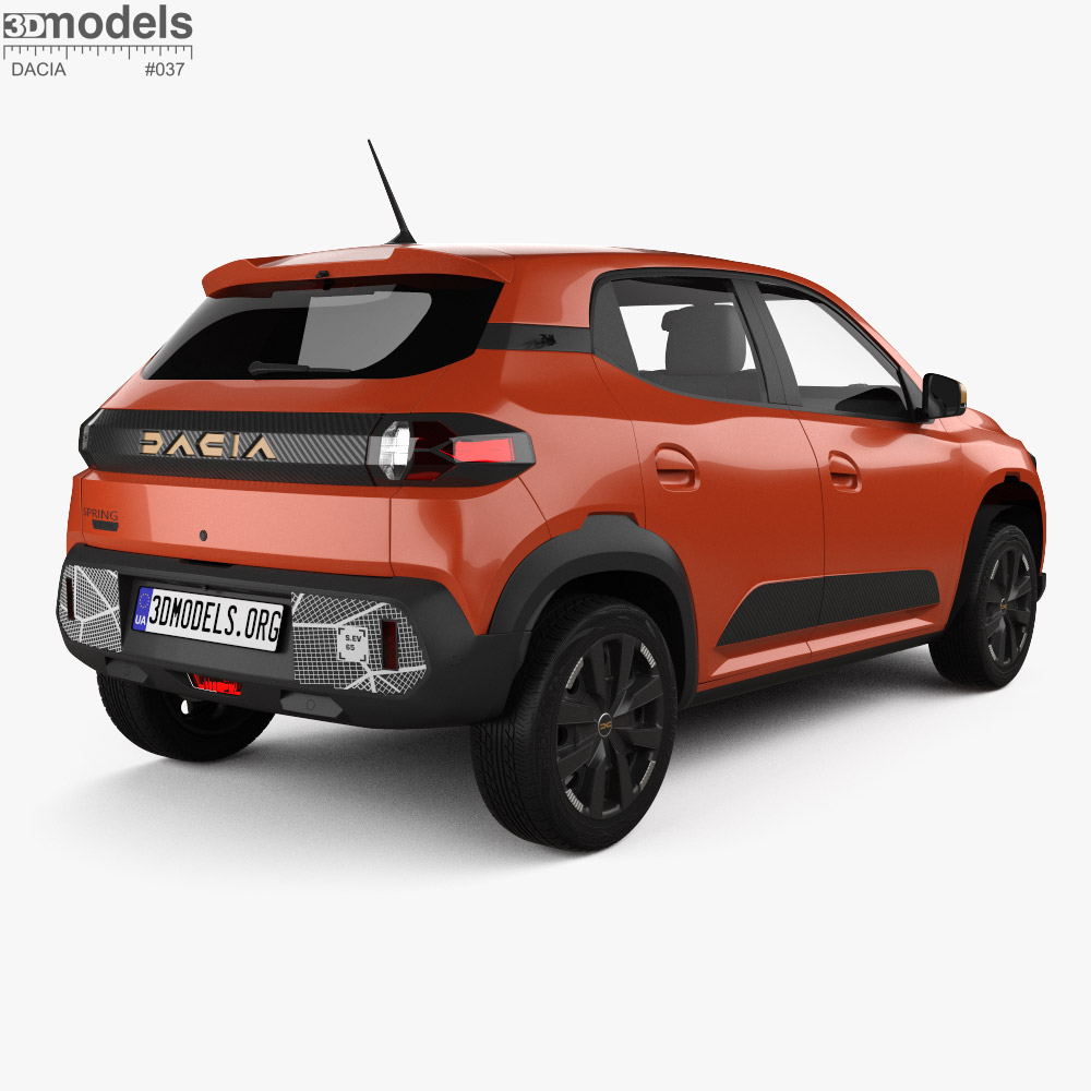 Dacia Spring 2025 3D model - Download Crossover SUV on 3DModels.org