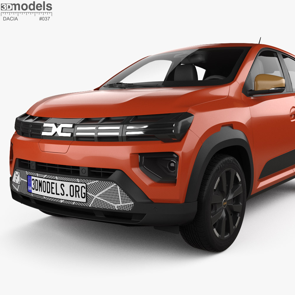 Dacia Spring 2025 3D model - Download Crossover SUV on 3DModels.org