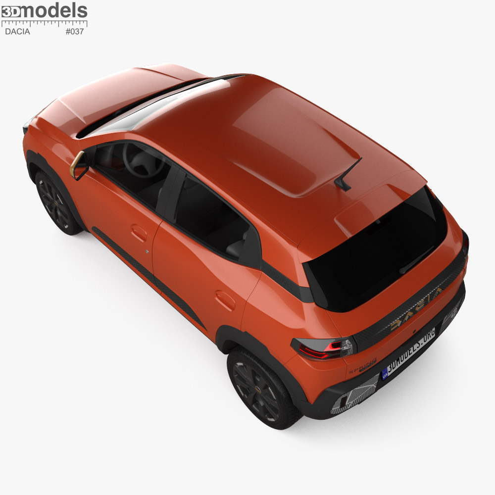 Dacia Spring 2025 3D model - Download Crossover SUV on 3DModels.org