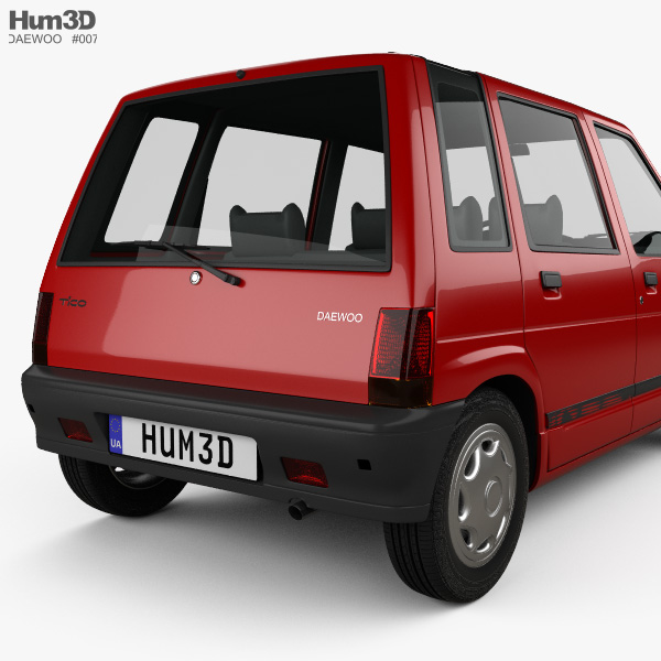 Daewoo Tico 2001 3D model - Download Hatchback on 3DModels.org