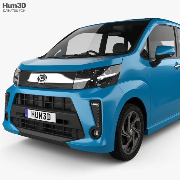 Daihatsu Move Custom RS 2020 3D model - Download Hatchback on 3DModels.org