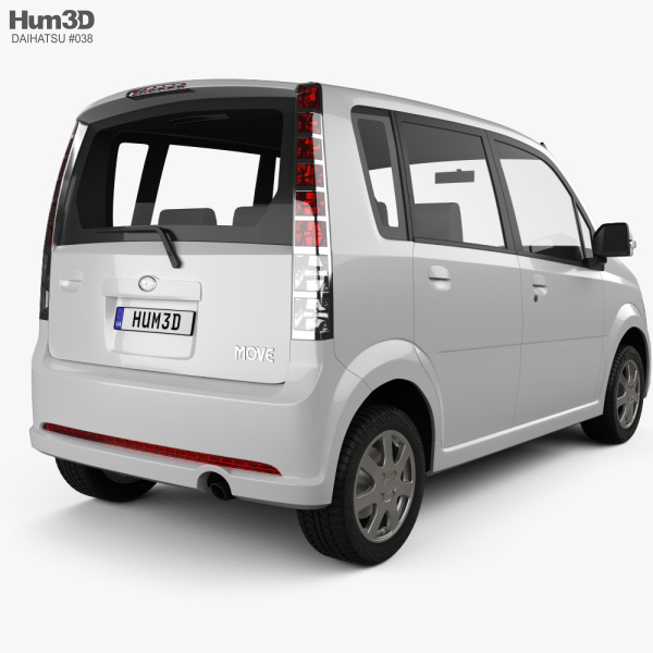 Daihatsu Move Custom 2004 3D model - Download Hatchback on 3DModels.org