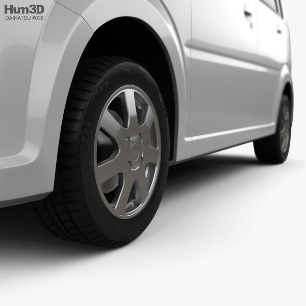 Daihatsu Move Custom 2004 3D model - Download Hatchback on 3DModels.org