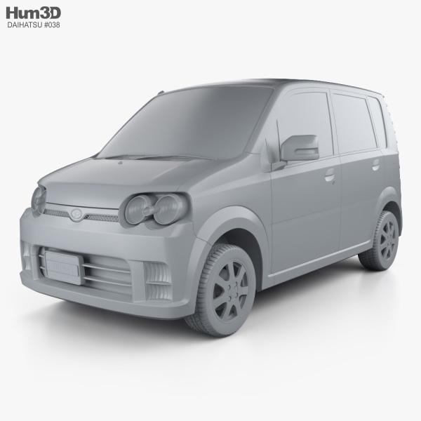 Daihatsu Move Custom 2004 3D model - Download Hatchback on 3DModels.org