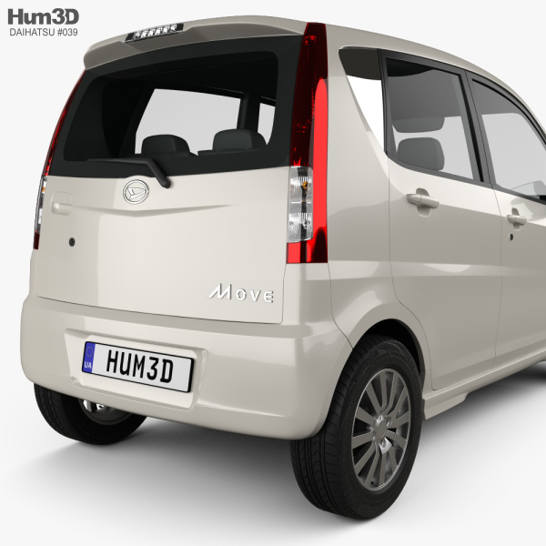 Daihatsu Move 2010 3D model - Download Hatchback on 3DModels.org