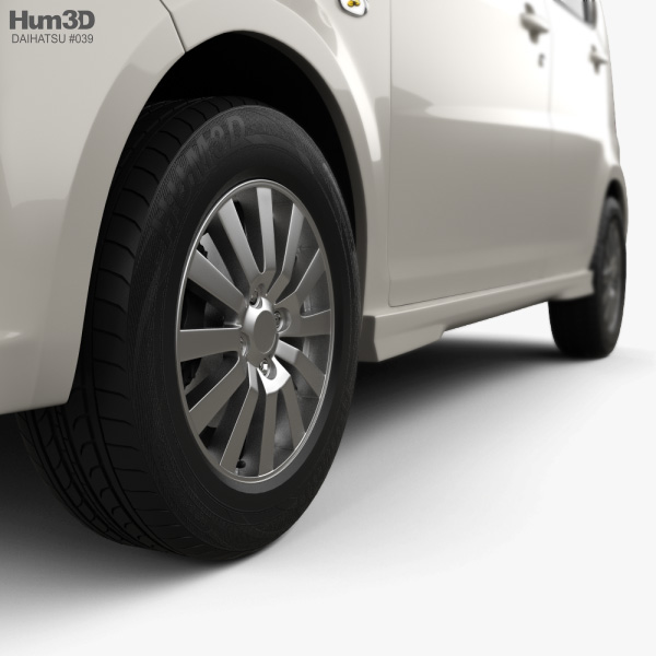 Daihatsu Move 2010 3D model - Download Hatchback on 3DModels.org