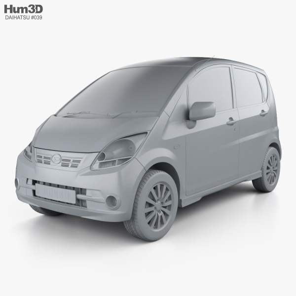 Daihatsu Move 2010 3D model - Download Hatchback on 3DModels.org
