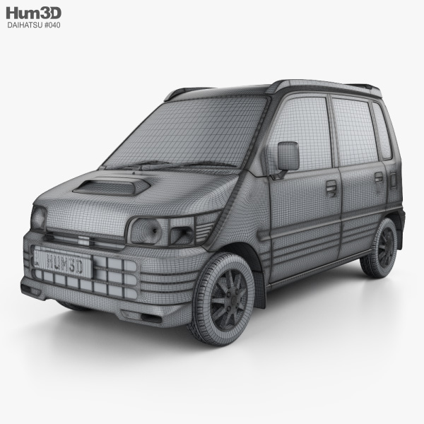 Daihatsu Move SR 1998 3D model - Download Hatchback on 3DModels.org