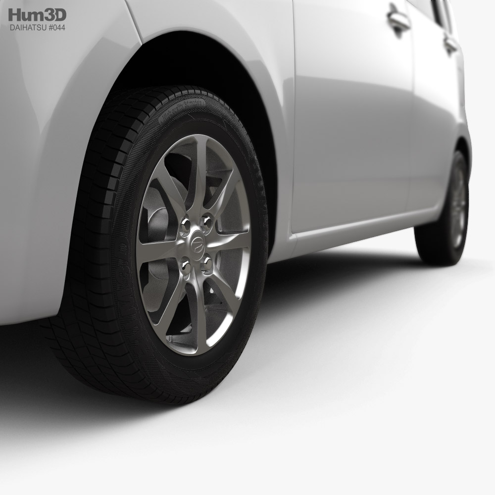 Daihatsu Move with HQ interior 2015 3D model - Download Hatchback on ...