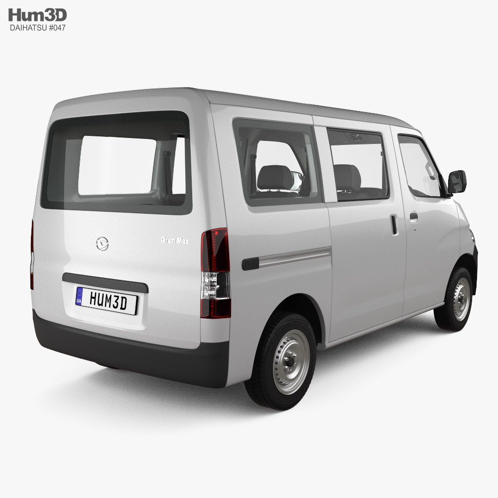 Daihatsu Gran Max Minibus with HQ interior 2015 3D model - Download Van ...