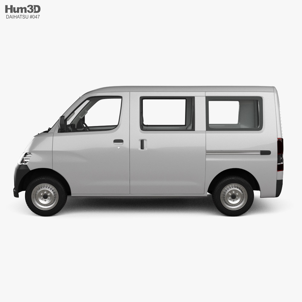 Daihatsu Gran Max Minibus with HQ interior 2015 3D model - Download Van ...