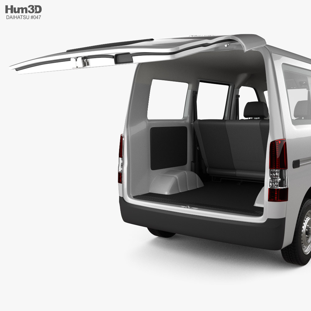 Daihatsu Gran Max Minibus with HQ interior 2015 3D model - Download Van ...