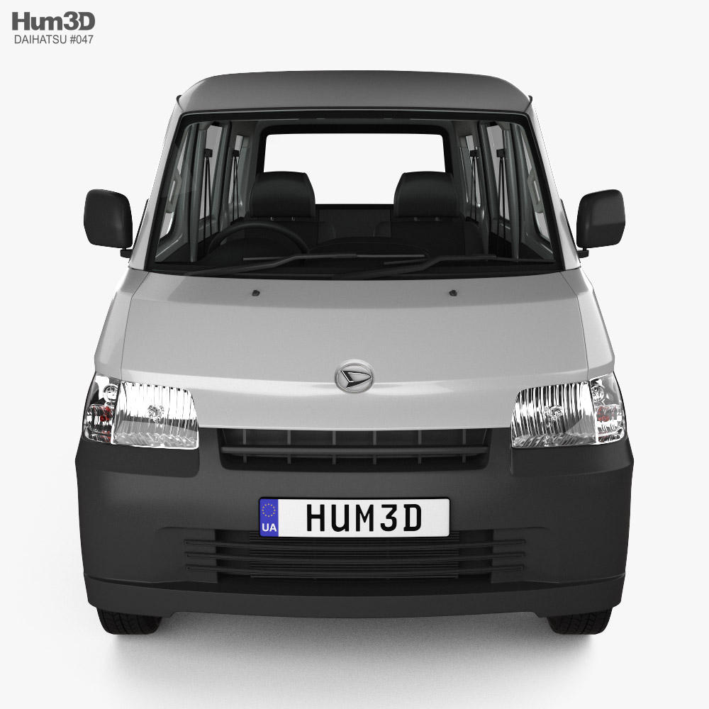 Daihatsu Gran Max Minibus with HQ interior 2015 3D model - Download Van ...