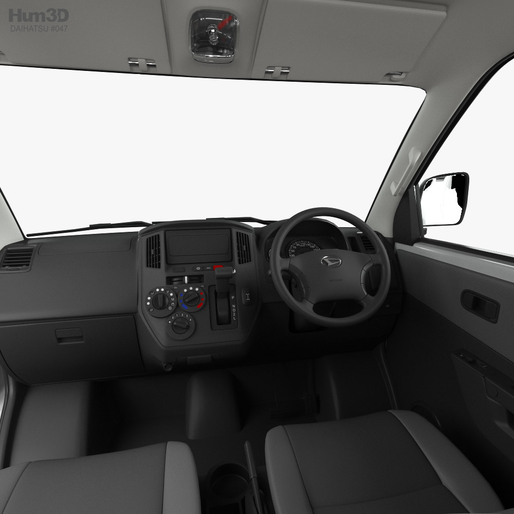 Daihatsu Gran Max Minibus with HQ interior 2015 3D model - Download Van ...