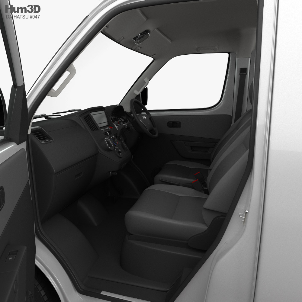 Daihatsu Gran Max Minibus with HQ interior 2015 3D model - Download Van ...