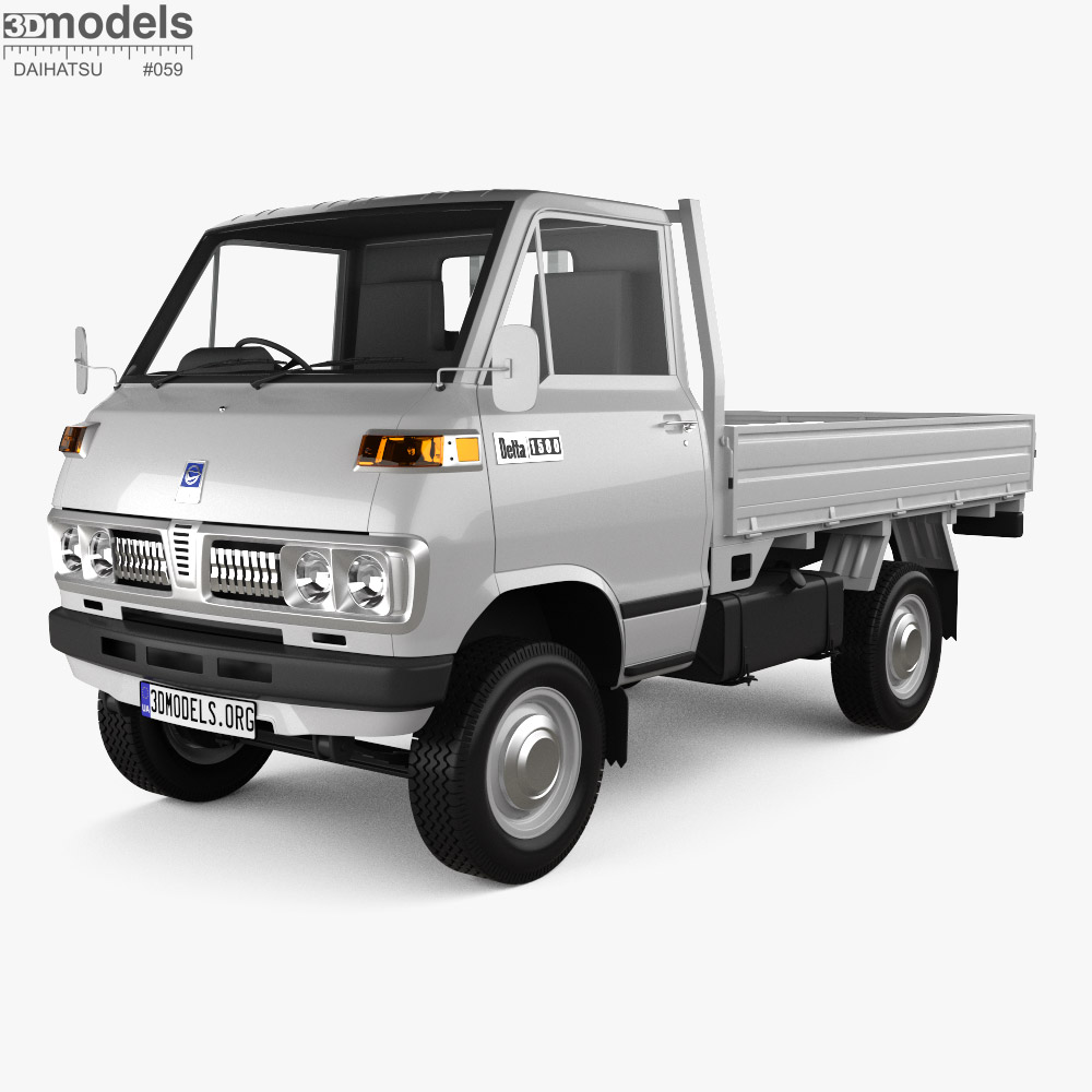 Daihatsu Delta 1500 1977 3D model - Download Truck on 3DModels.org