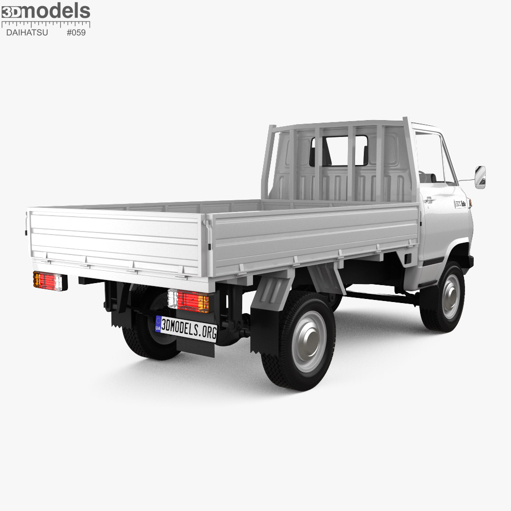 Daihatsu Delta 1500 1977 3D model - Download Truck on 3DModels.org