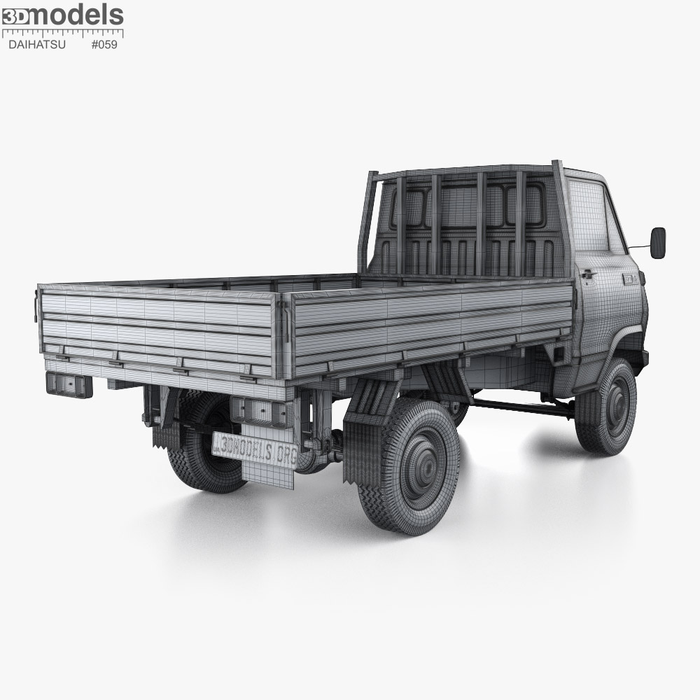 Daihatsu Delta 1500 1977 3D model - Download Truck on 3DModels.org
