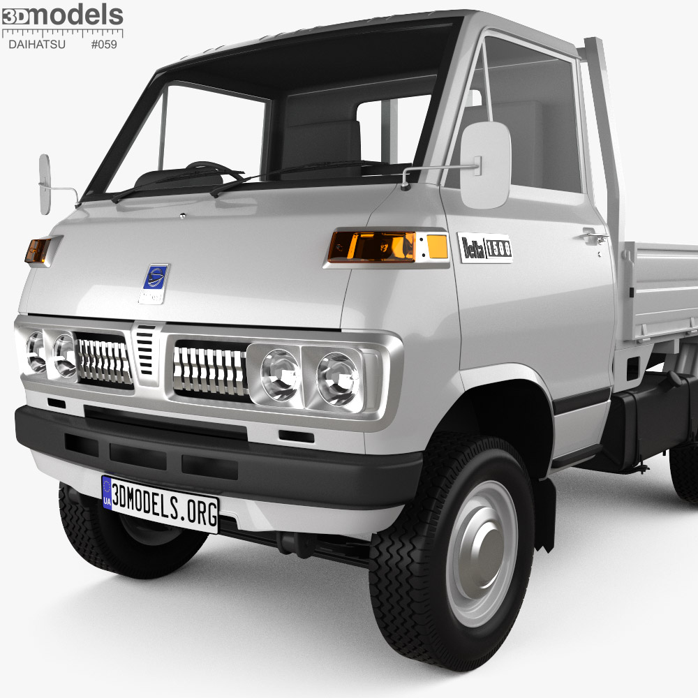 Daihatsu Delta 1500 1977 3D model - Download Truck on 3DModels.org