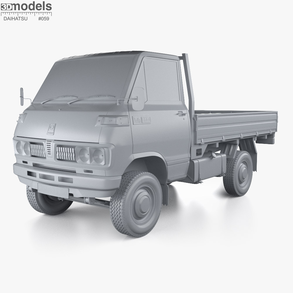 Daihatsu Delta 1500 1977 3D model - Download Truck on 3DModels.org