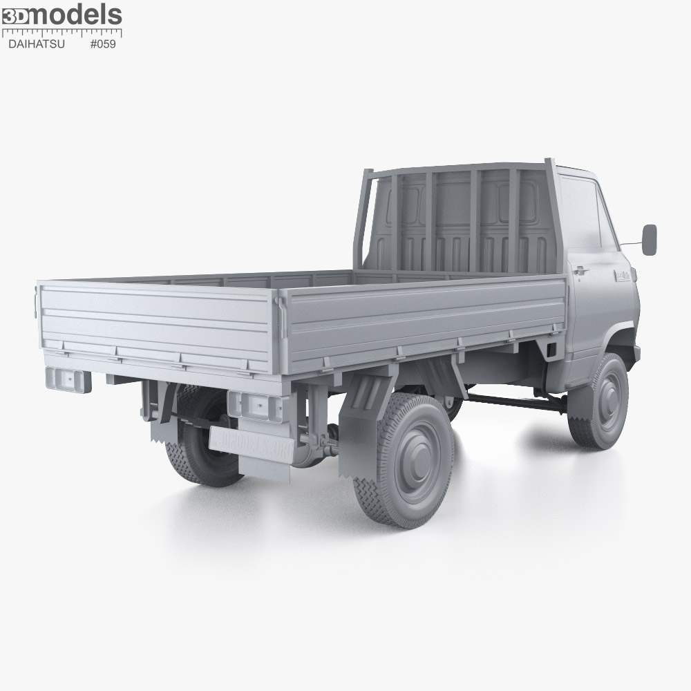 Daihatsu Delta 1500 1977 3D model - Download Truck on 3DModels.org